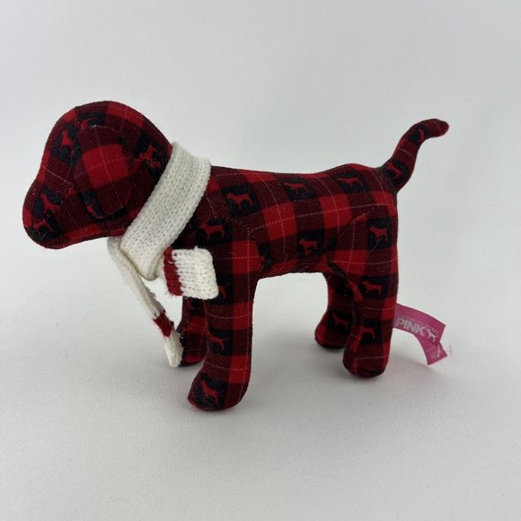 Victoria's Secret | Toys | Victorias Secret Plush Dog Red Plaid ...